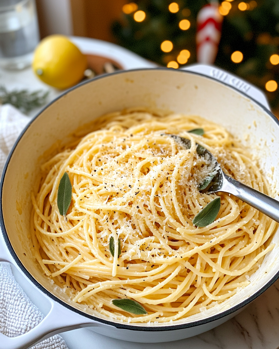 Quick Lemon Sage Pasta (15-Minute Meal!)