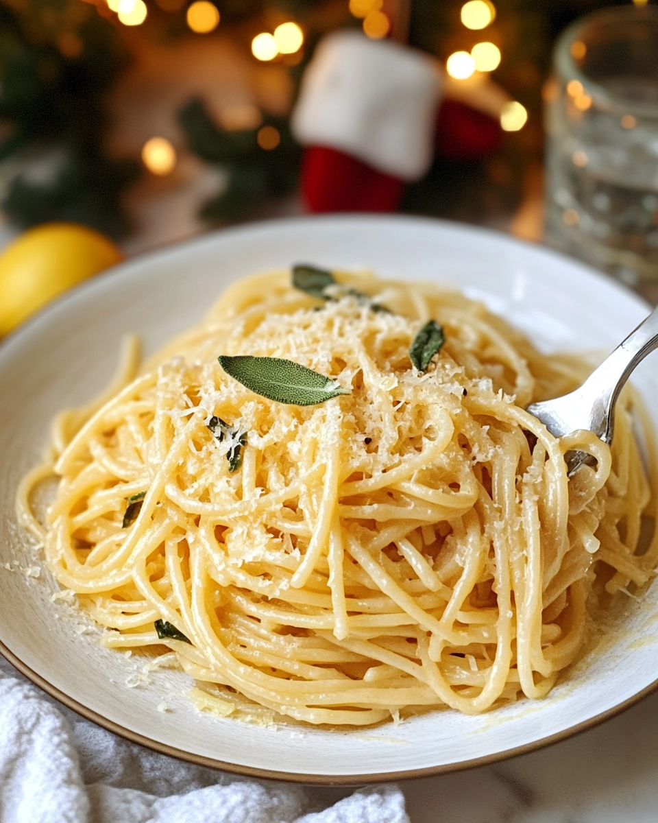 Quick Lemon Sage Pasta (15-Minute Meal!)