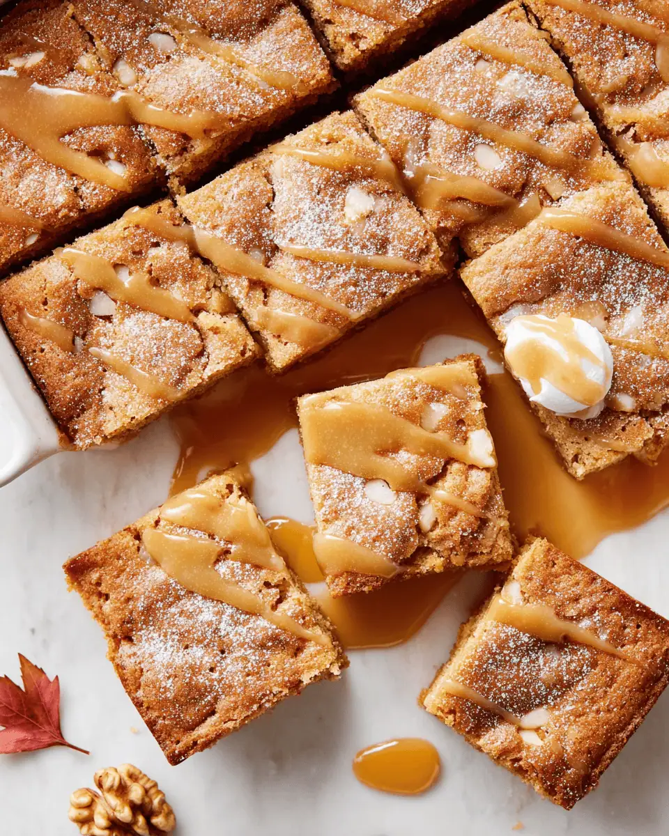 Maple Butter Blondies - The Ultimate Fall Treat