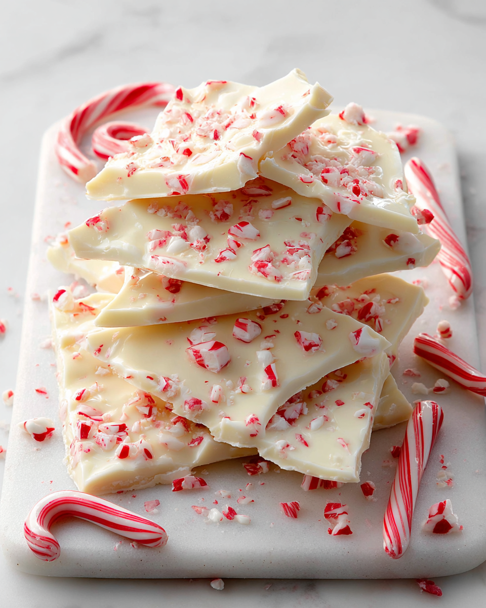White Chocolate Peppermint Crunch: A 4-Ingredient Holiday Bark