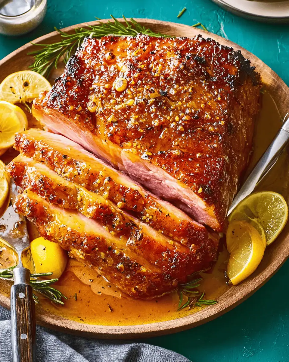 Sweet Tea-Brined Ham with Zesty Lemon Glaze