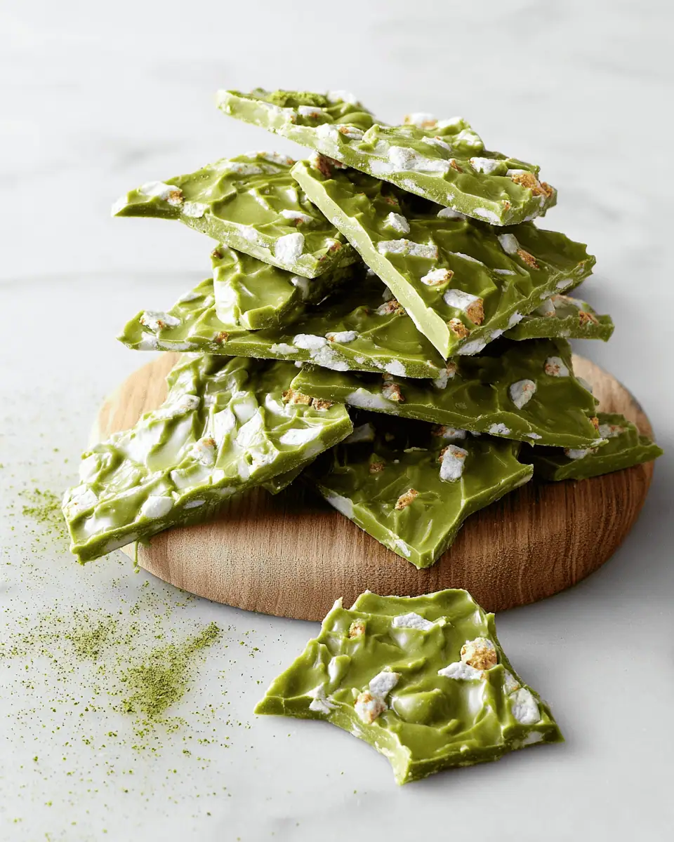 Matcha Bark: A Sweet and Savory White Chocolate Treat