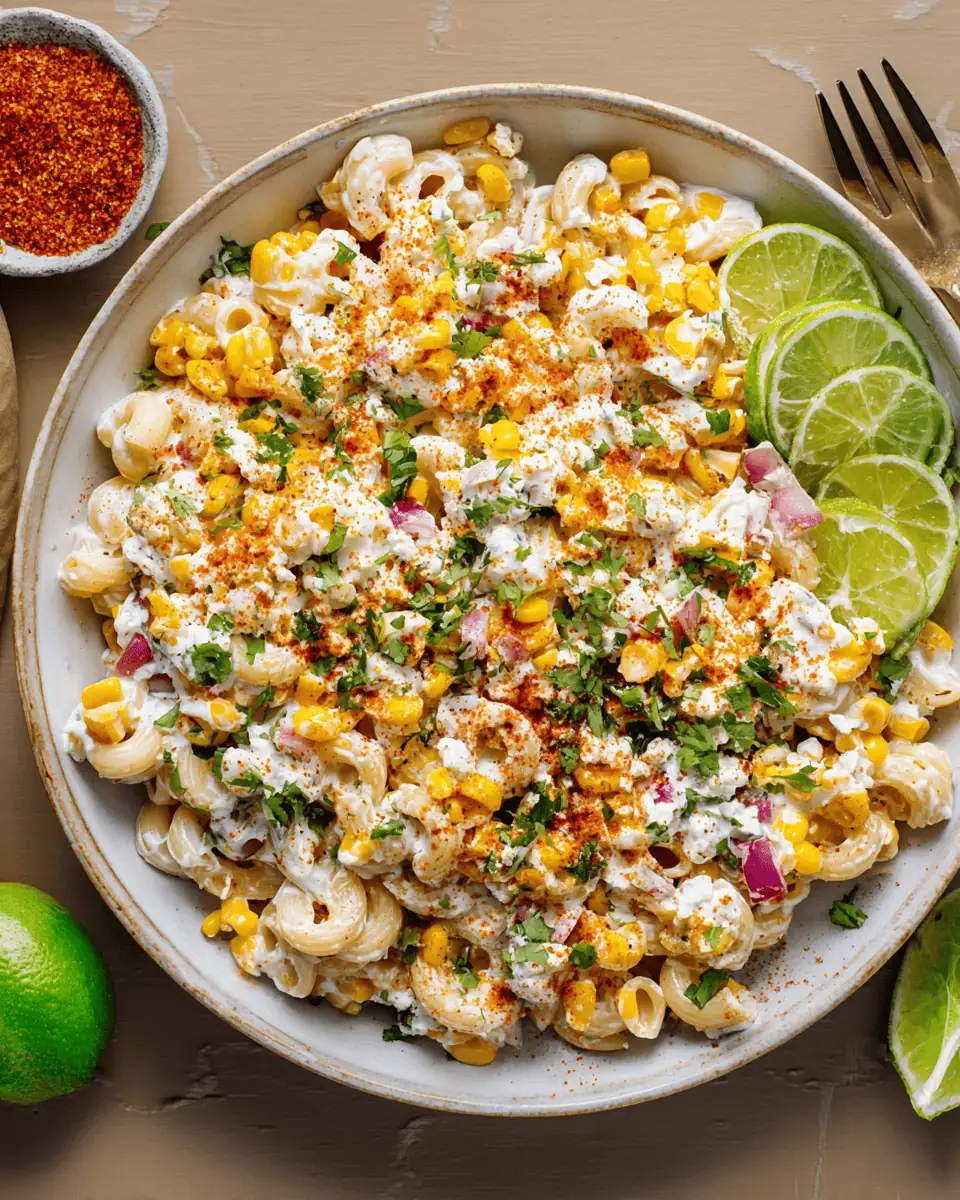 Mexican Street Corn Pasta Salad: A Creamy Elote Inspired Side Dish
